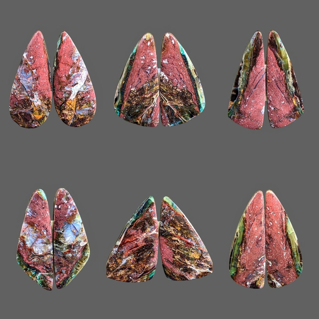 Confetti Chrysocolla With Red Copper Pairs - Etsy