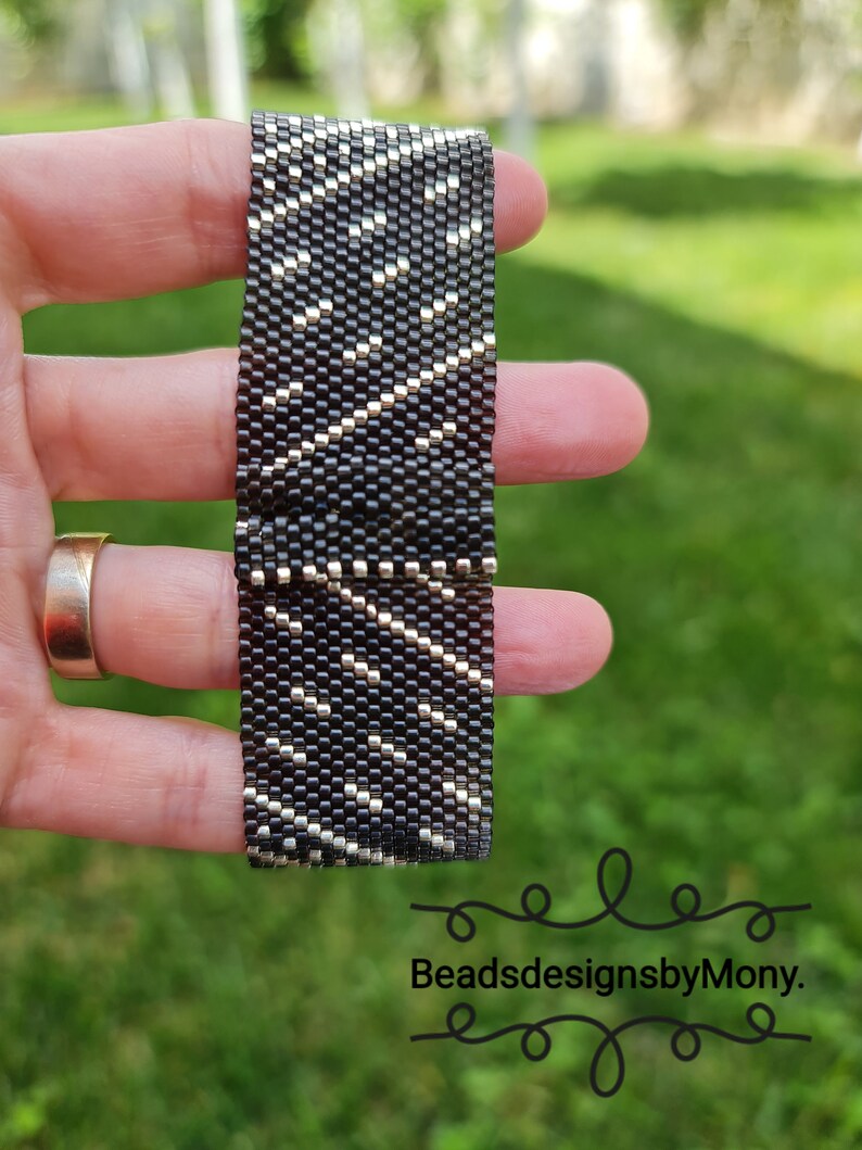 Delicate Triangles Bracelet Easy Pattern no Phisical - Etsy