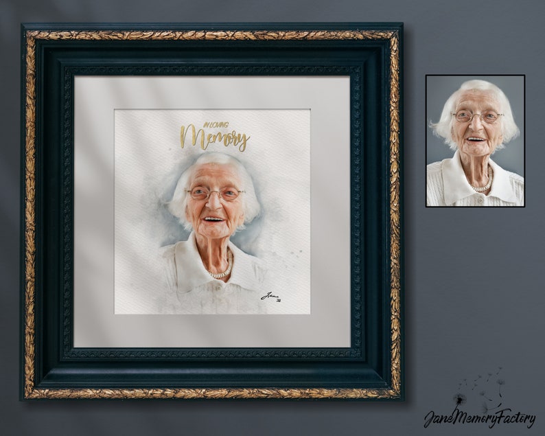 Loss of Mother, Memorial Portrait, Add Deceased Loved One to Photo, Add ...