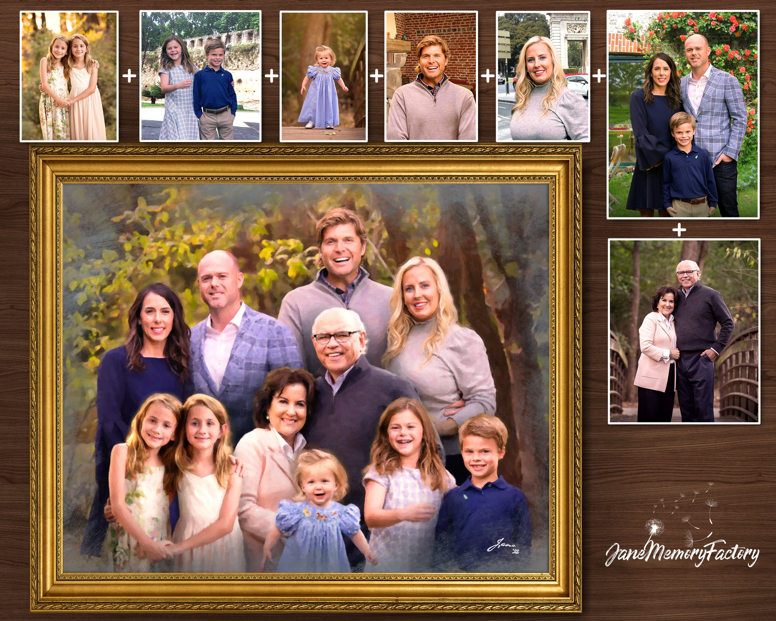 Deceased Loved One Portrait, Photo to Painting, Passed Loved Ones ...