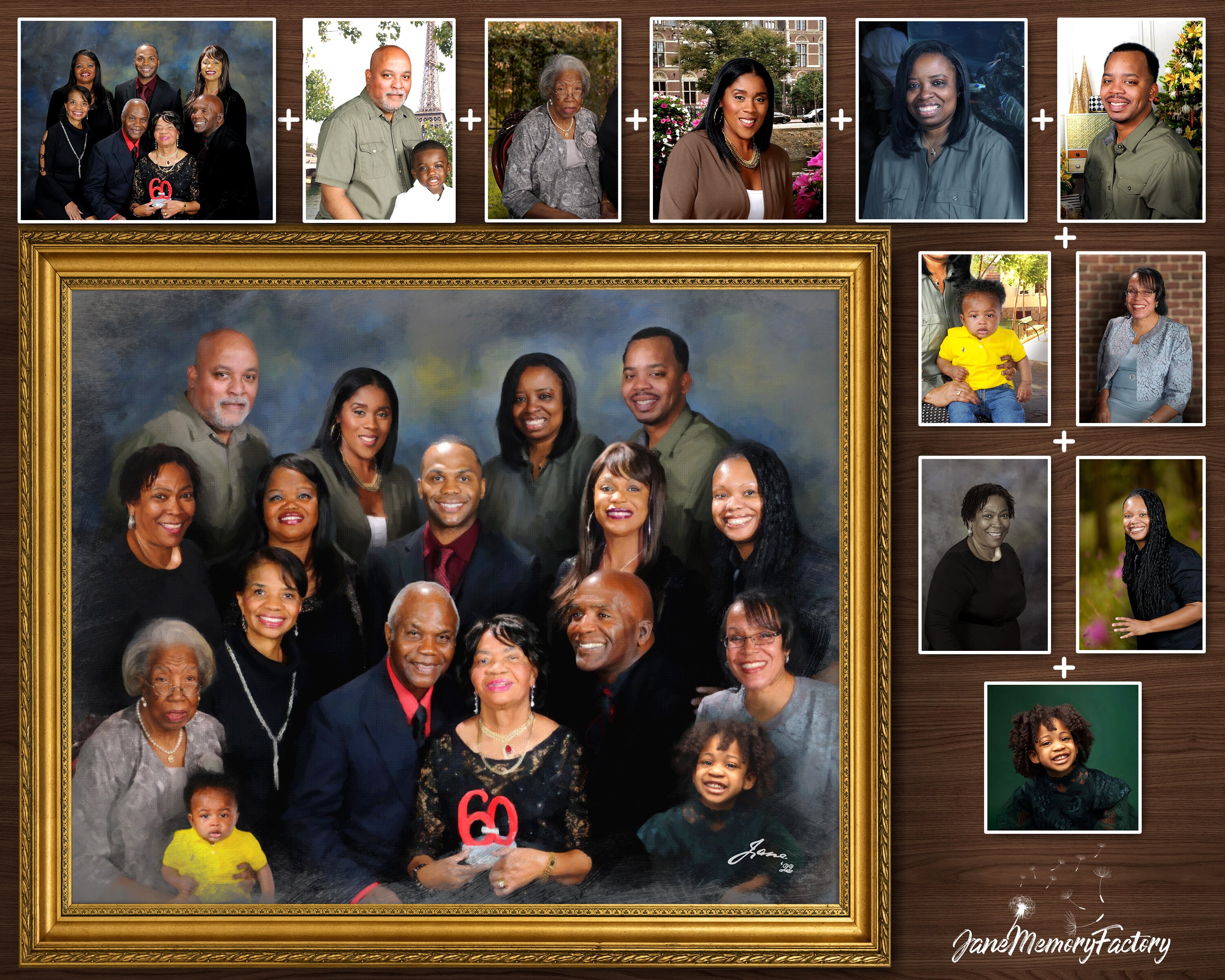 Deceased Loved One Portrait, Photo to Painting, Passed Loved Ones ...