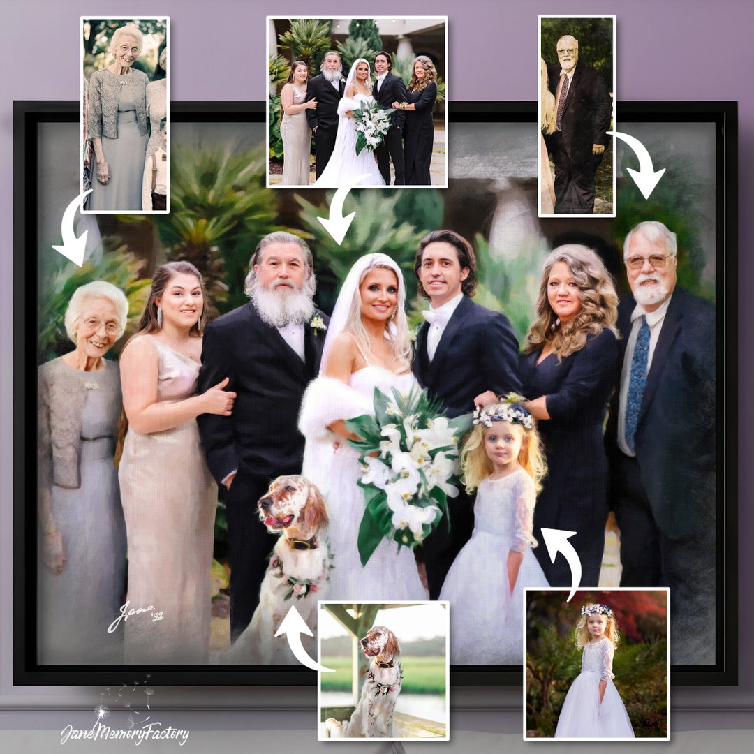 Custom Photo With Deceased Loved One, Personalized Wedding Family ...