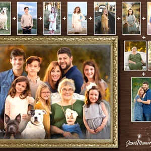 Deceased Loved One Portrait, Photo to Painting, Passed Loved Ones ...