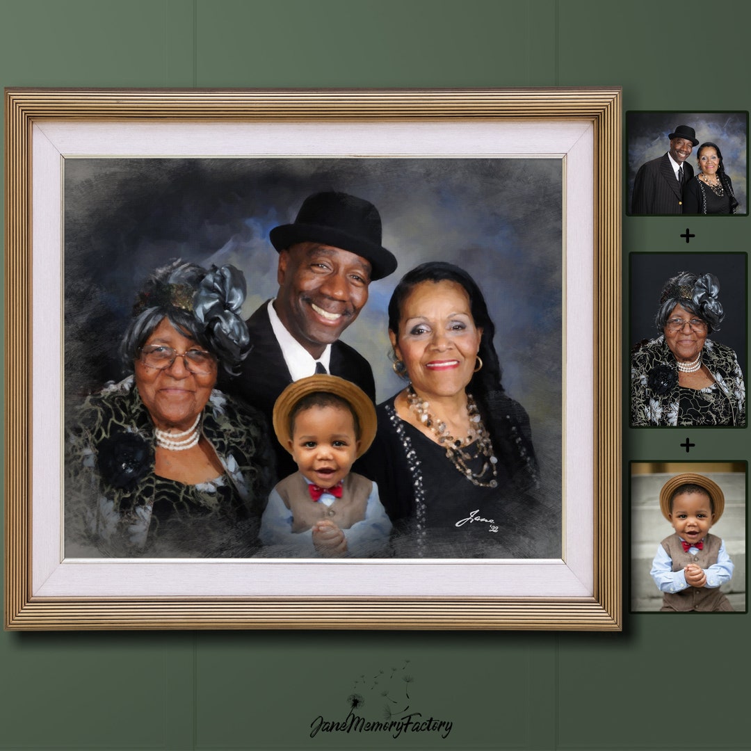 Deceased Loved One Portrait, Photo to Painting, Passed Loved Ones ...