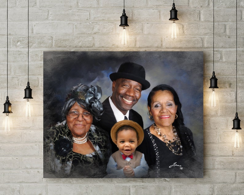 Deceased Loved One Portrait, Photo to Painting, Passed Loved Ones ...