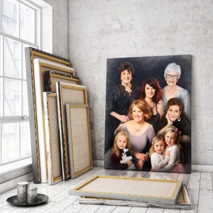 Deceased Portrait, Passed Loved One Painting, Custom Portraits With ...
