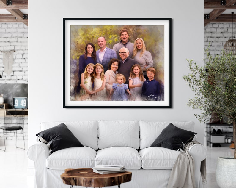 Deceased Portrait, Passed Loved One Painting, Custom Portraits With ...