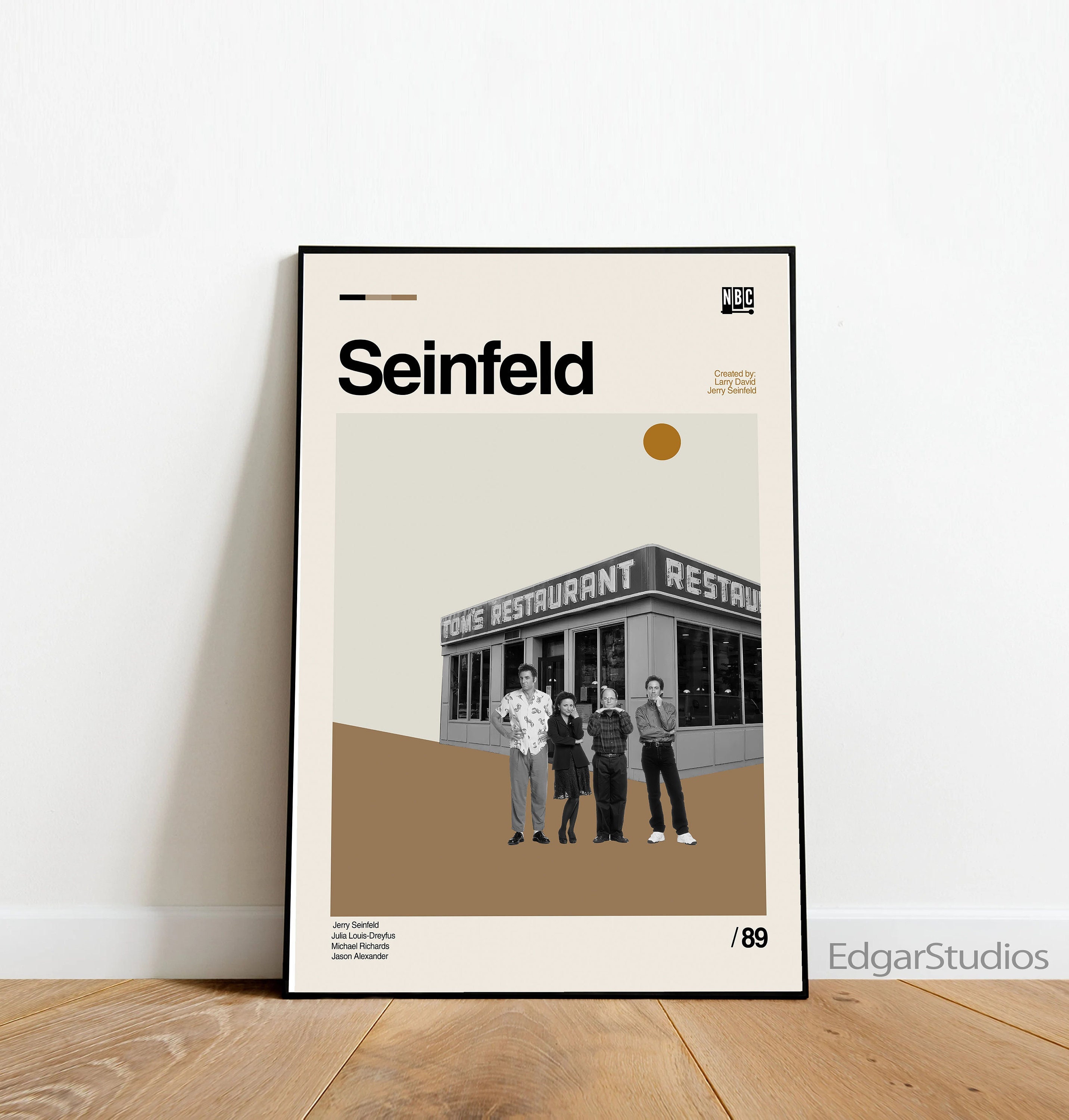 Seinfeld Poster - Seinfeld Restaurant - Minimalist Movie Poster