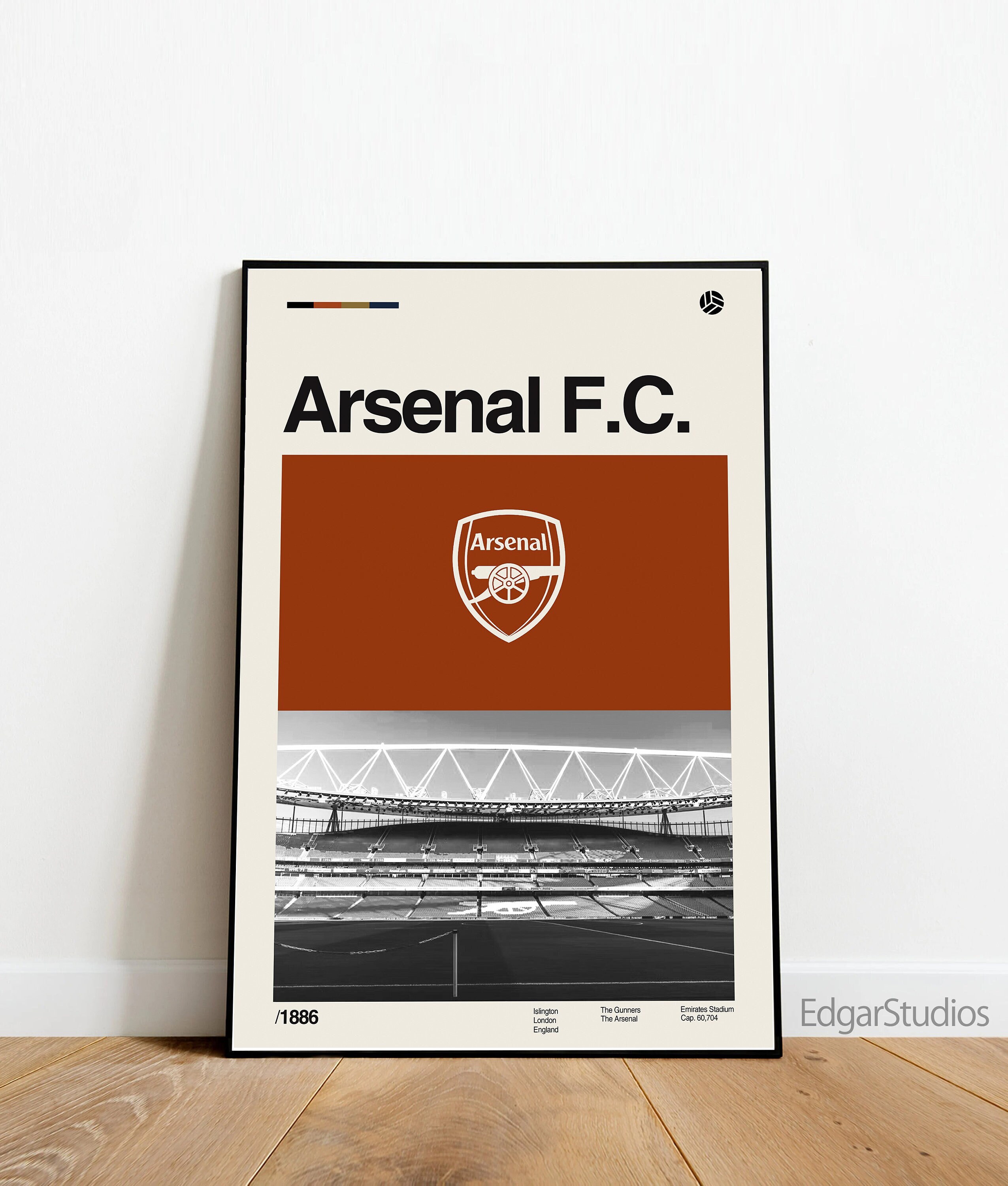 1886 ARSENAL Football Poster Vintage Inspired Poster - Etsy
