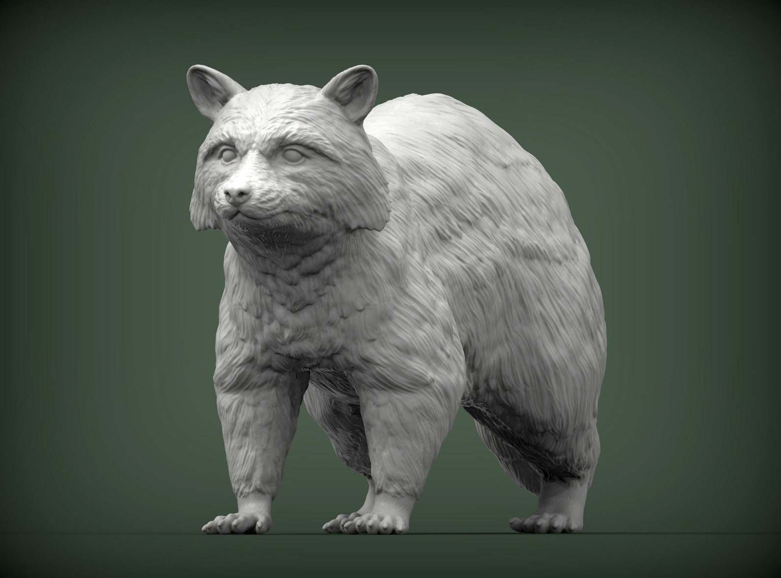 Custom 3D Printed Raccoon Resin Animal Figurines - Etsy