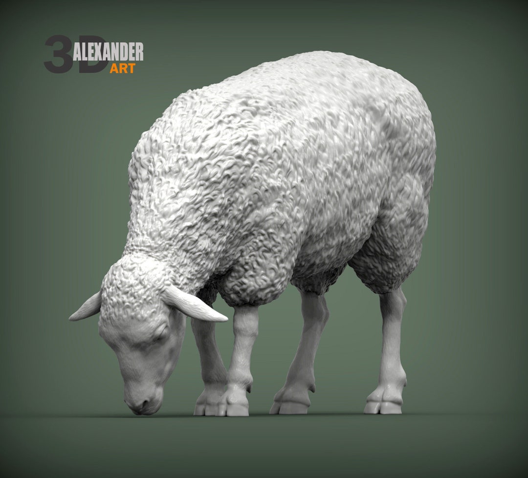 3D Printed Sheep High Detailed Resin in Different Sizes, Indoor or ...