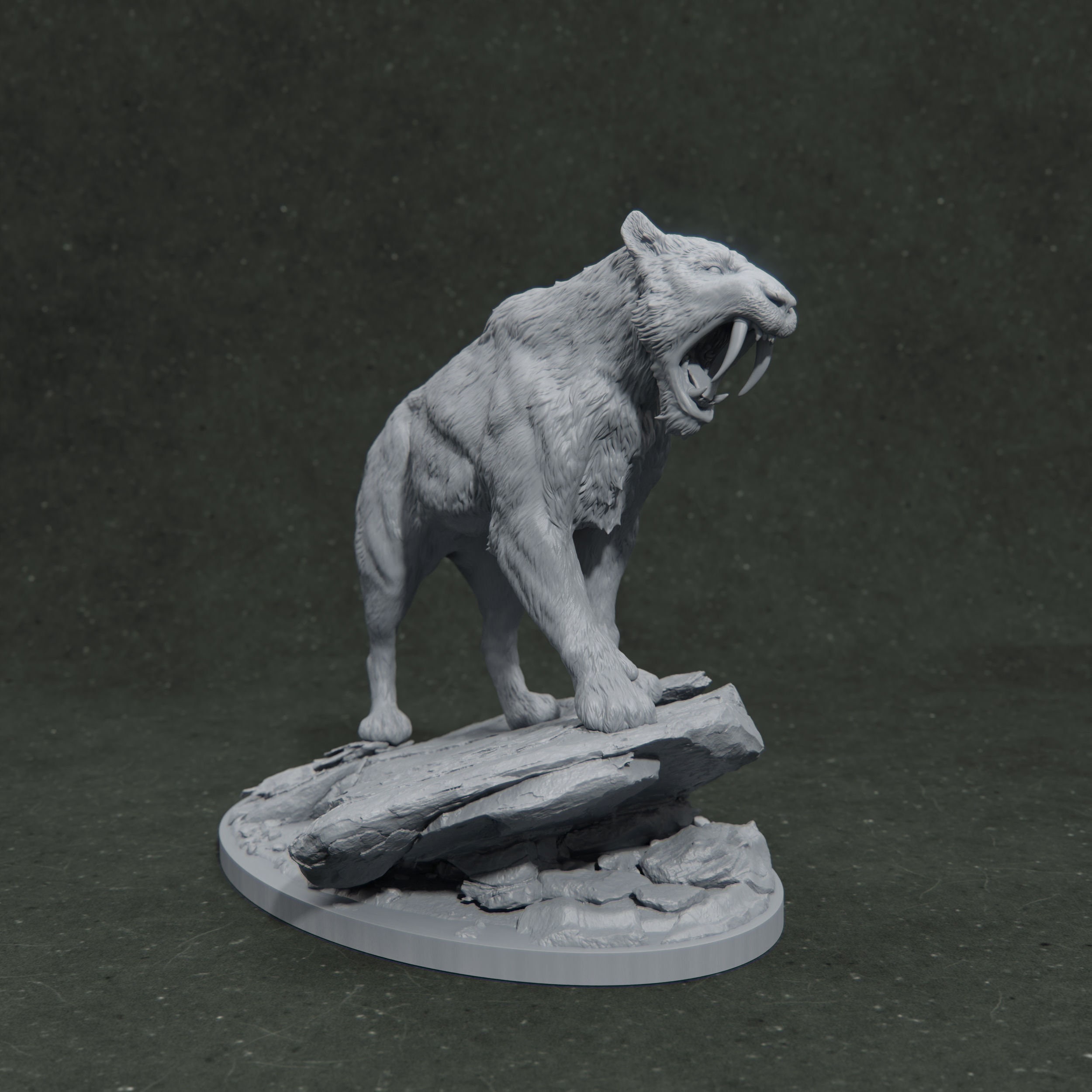 Custom 3D Printed Smilodon Populator Sabertooth Resin Animal - Etsy