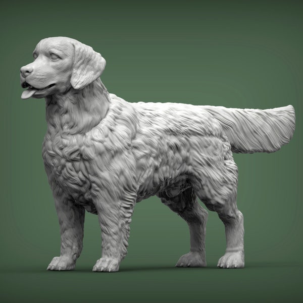 3d Printed Golden Retriever - Etsy
