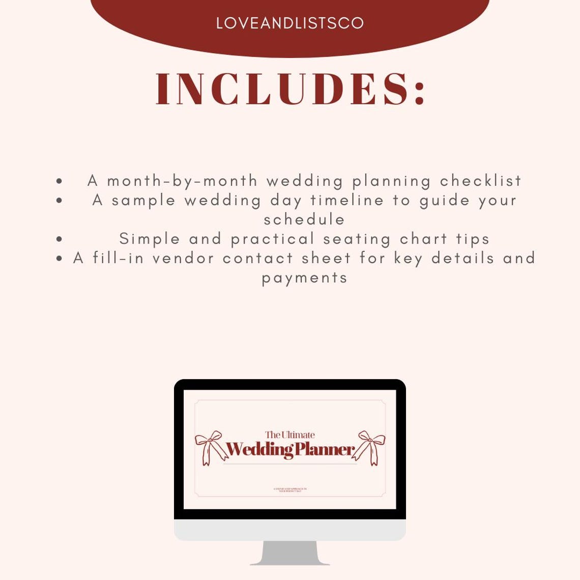 Printable Wedding Checklist PDF | Wedding Planner Timeline | Bride to ...