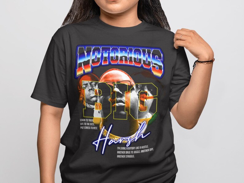 Notorious Biggie Smalls Tshirt, Big Shirt, Rap Hiphop Gift for Him Her ...