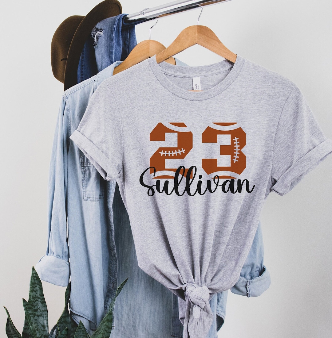 Football Number Shirt, Custom Football Number Shirt, Football Mom Shirt ...
