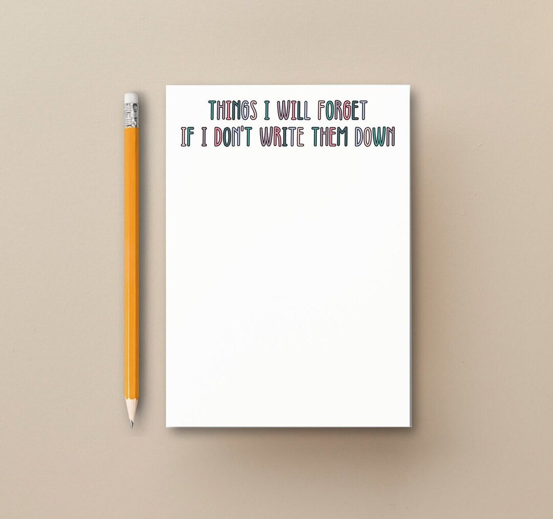To Do List Notepad, To-do List, Funny Notepad, Meeting Notes, Notepad ...