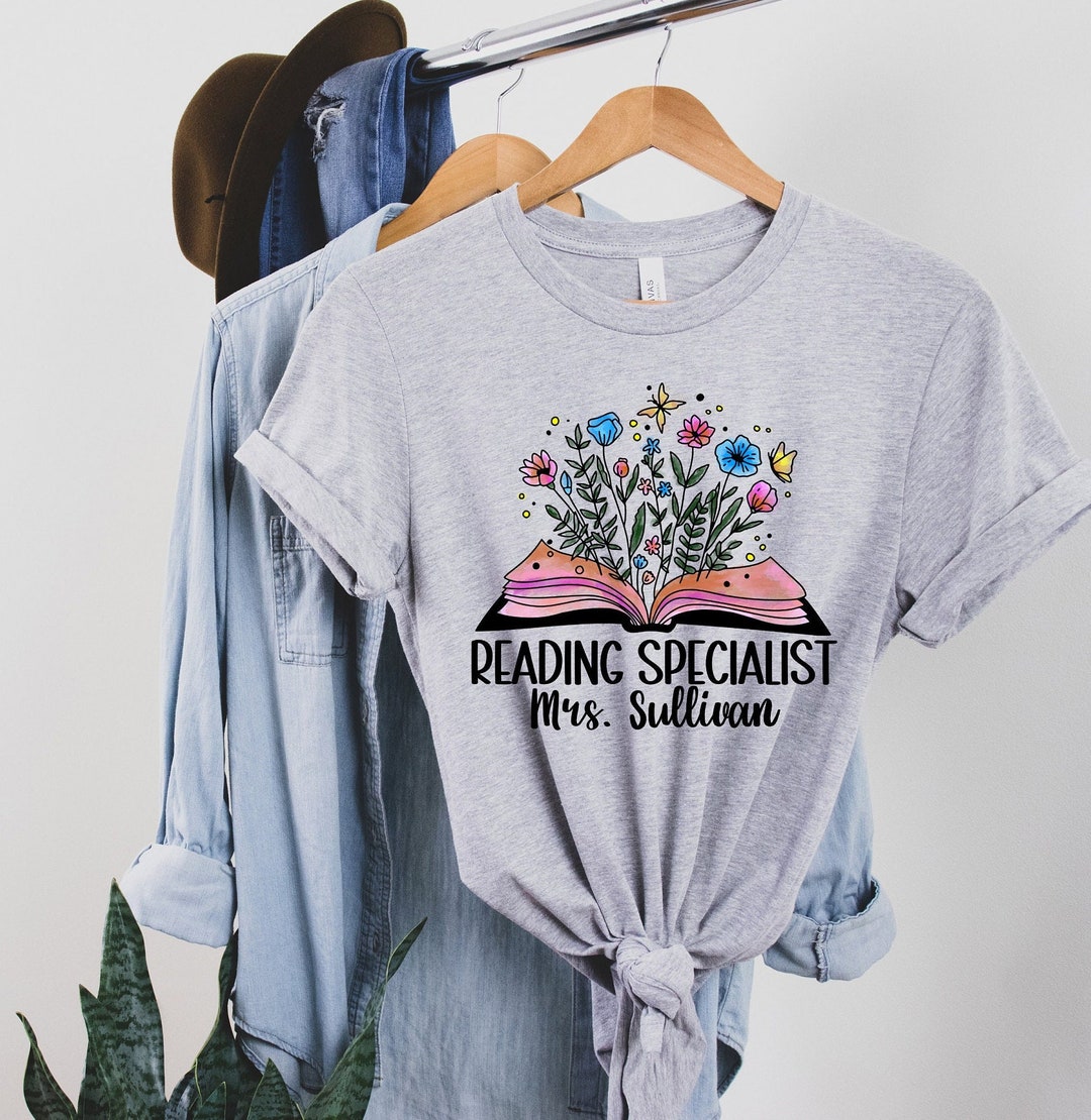 Custom Literacy Coach Shirt, Custom School Librarian Shirt, Custom ...