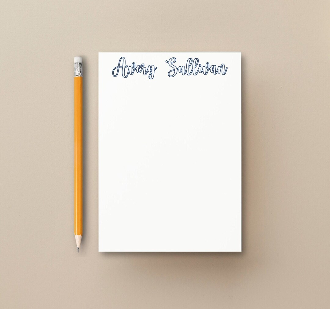 Personalized Notepad, Personalized Note Pad, Monogram Notepad, Custom ...