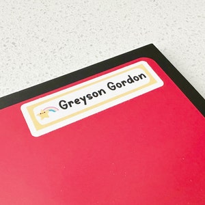 School Supply Labels, Waterproof Name Labels, School Name Labels, Name ...