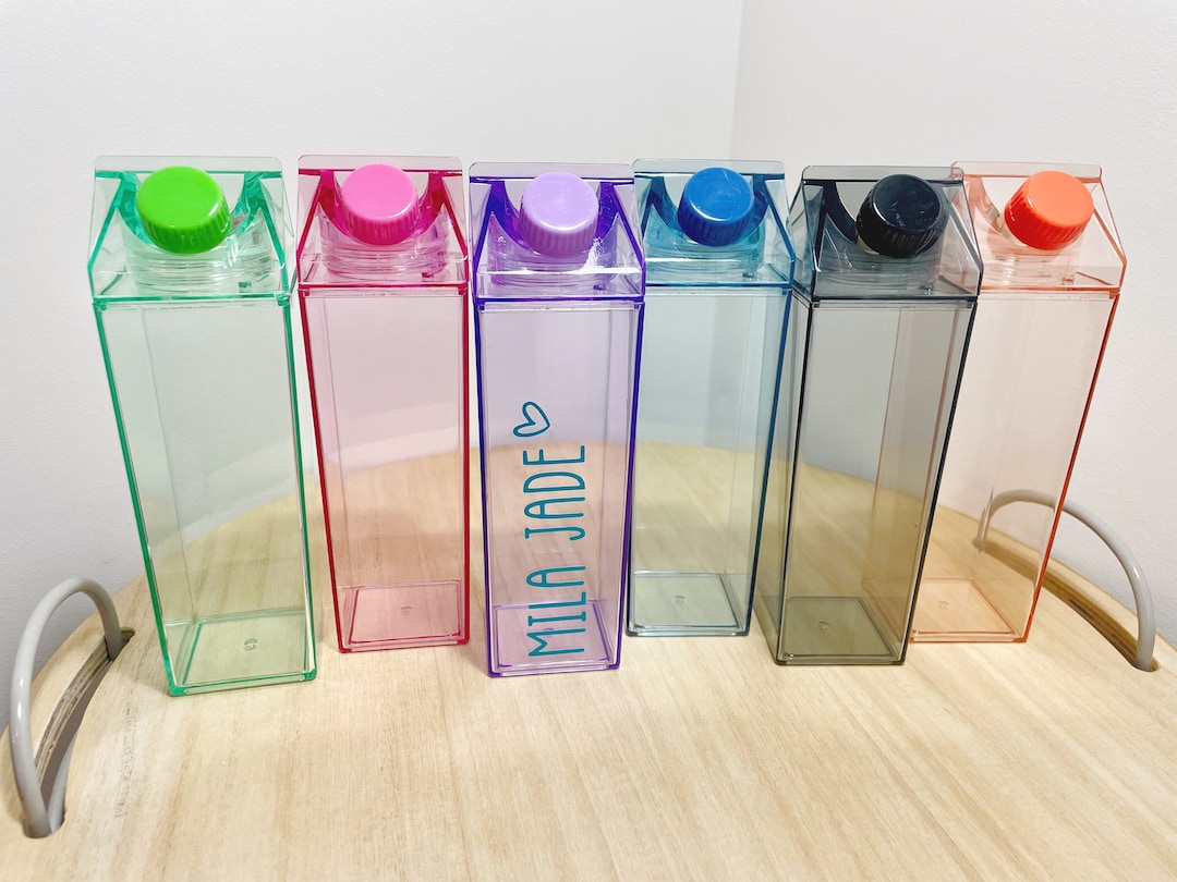 Personalized Milk Carton Water Bottle, Milk Carton With Name, Custom ...