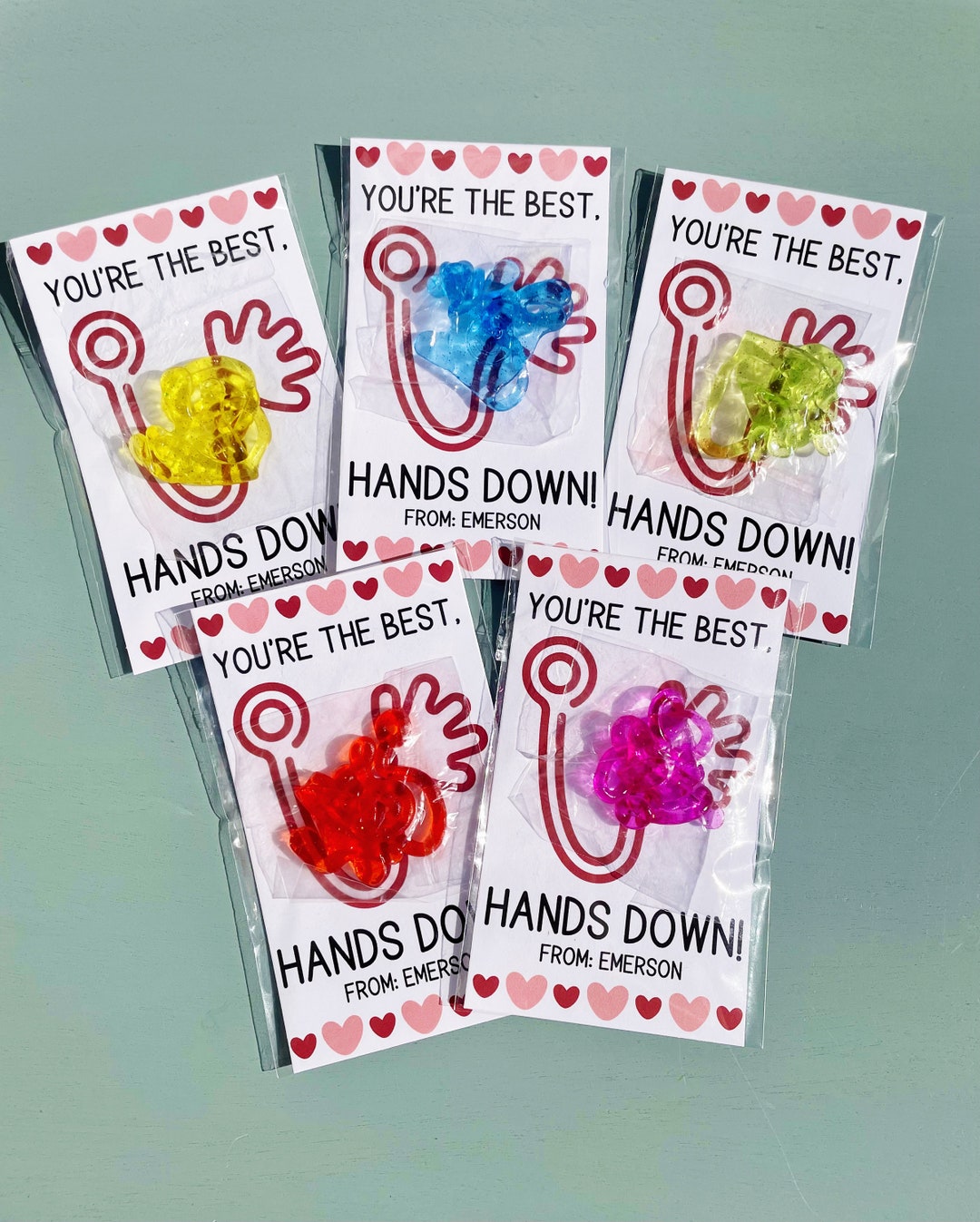 Sticky Hands Valentines, School Valentines, Valentines for Class ...