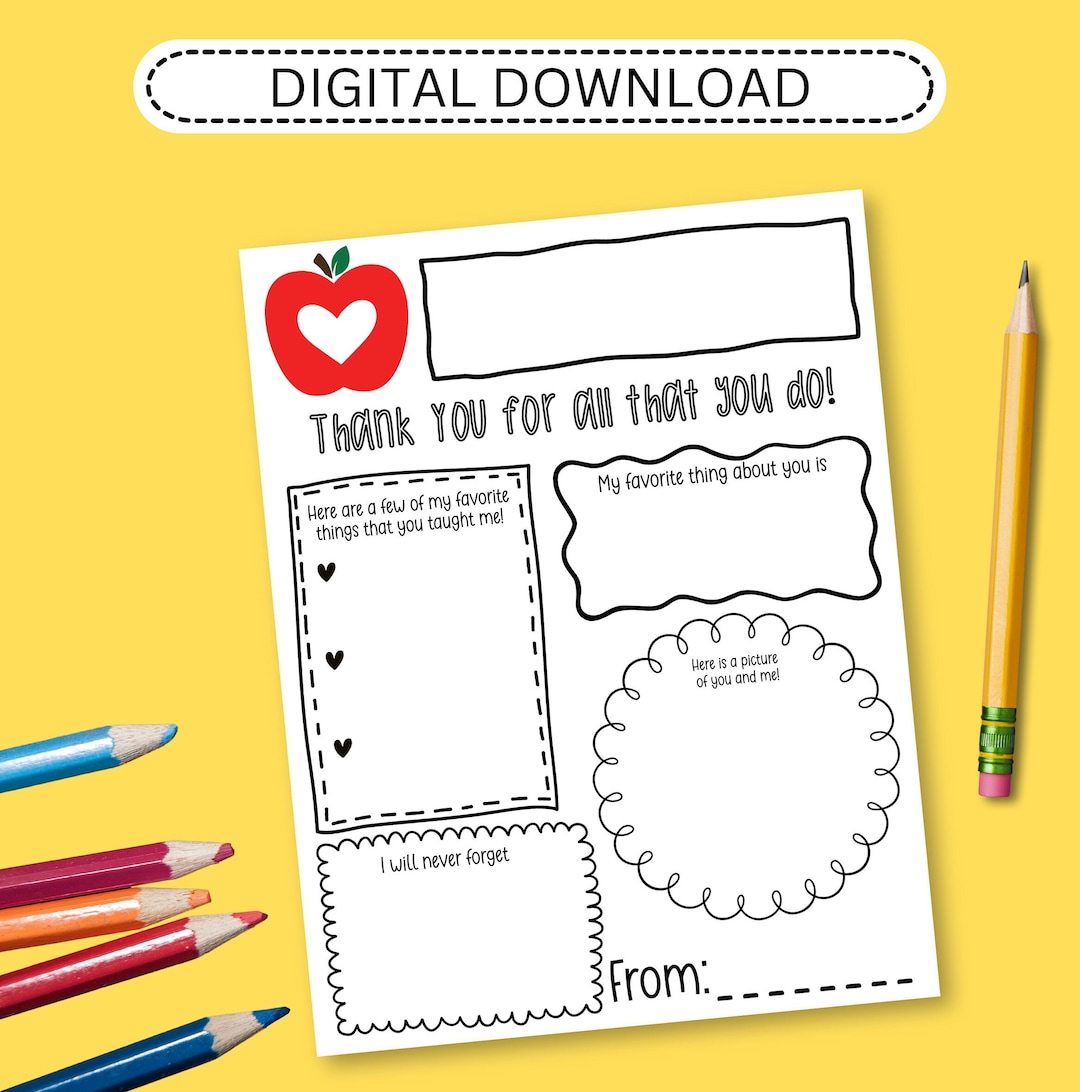 Teacher Appreciation Printable, Teacher Appreciation Week, Teacher ...