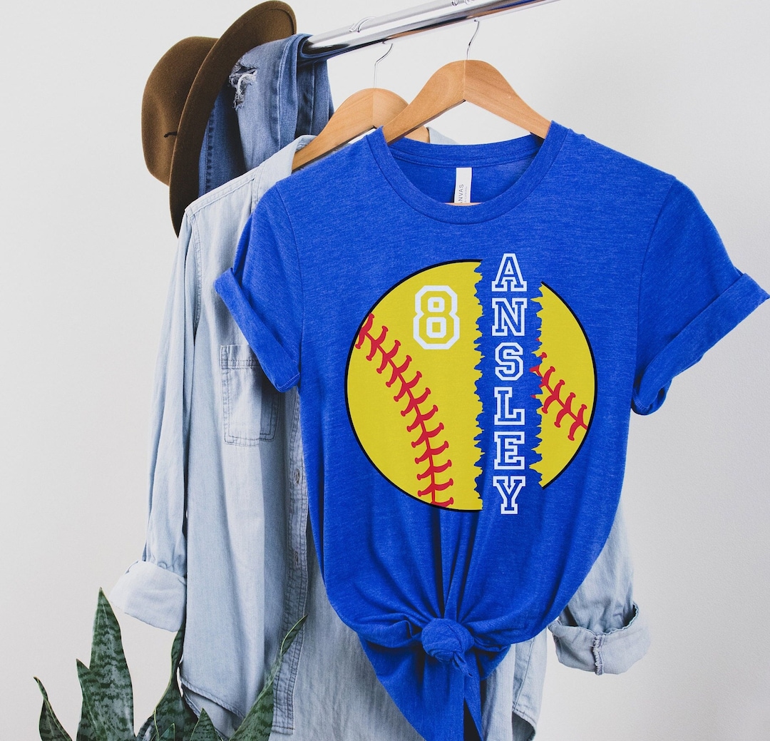 Custom Softball Shirt, Softball Number Shirt, Softball Shirt, Softball ...