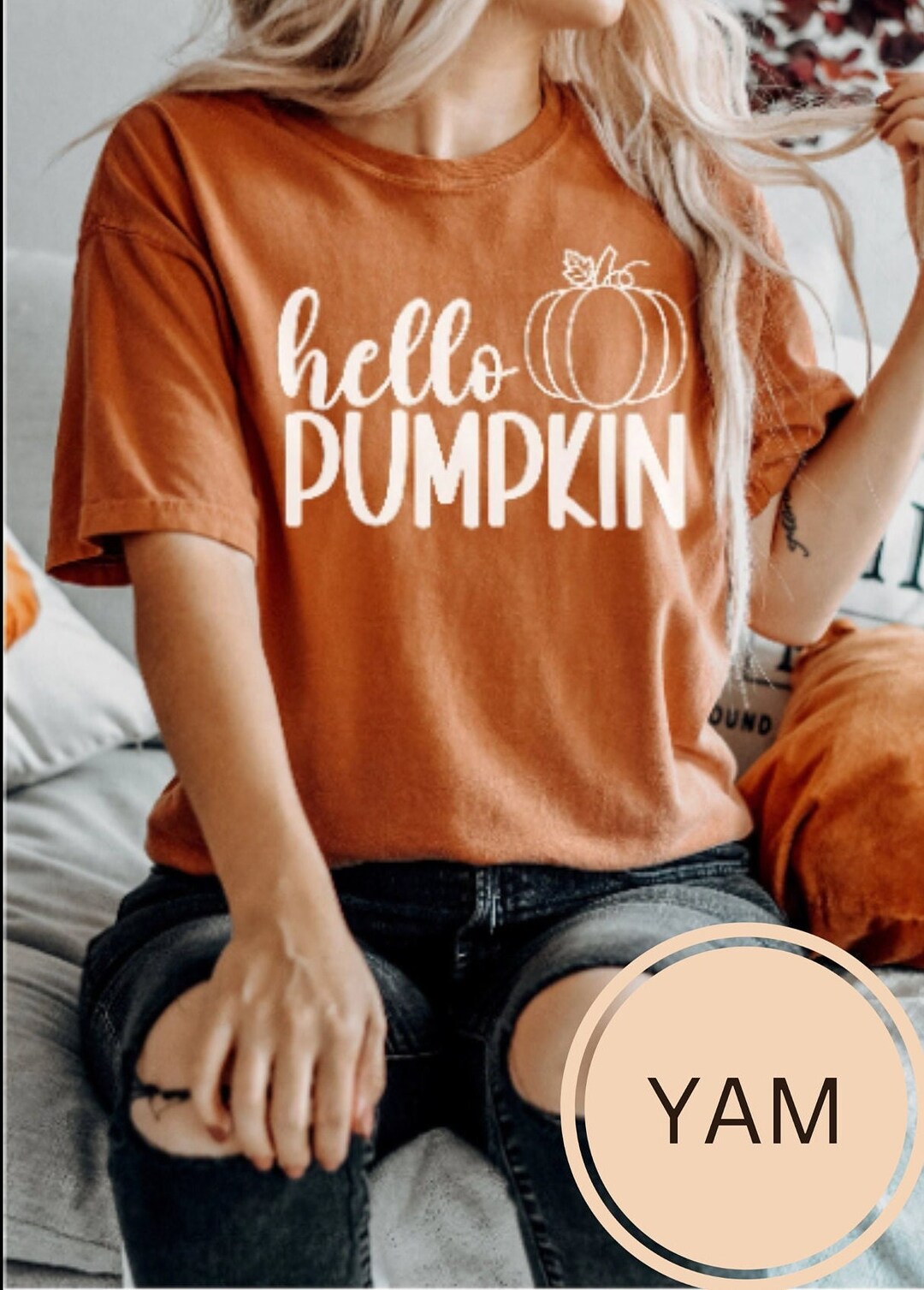 Hello Pumpkin Shirt, Pumpkin Comfort Colors Shirt, Comfort Colors Tee ...