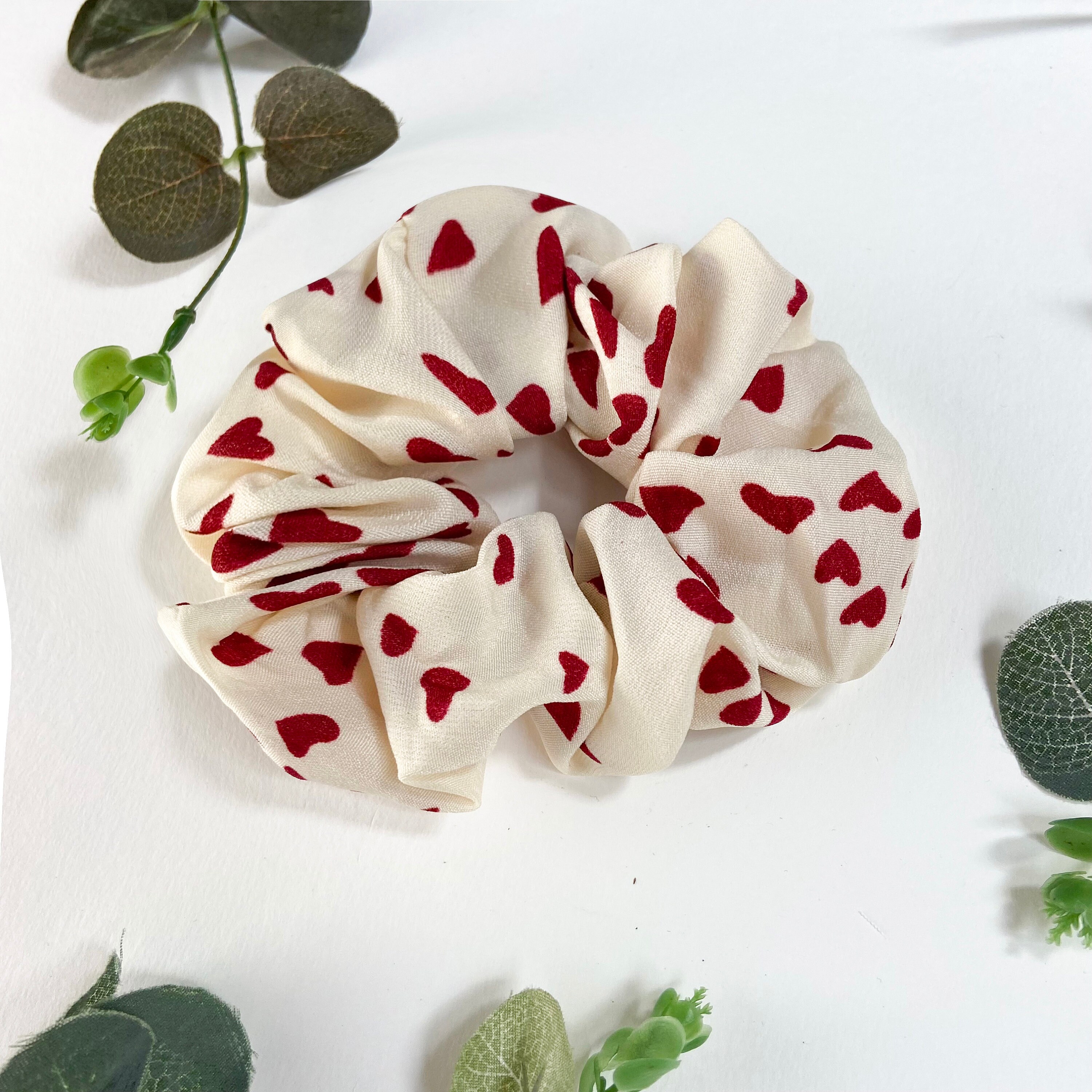 Cute Heart Scrunchies Soft Medium Sleep Scrunchies Summer - Etsy