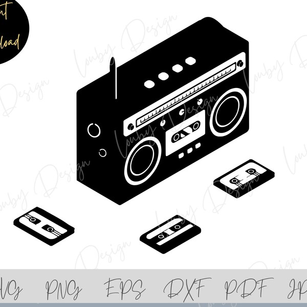 90s Boombox Png - Etsy