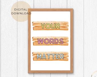 Boho Speech Language Pathologist Poster, Speech Language Gift, SLP ...