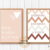 Speech Therapy Decor, Boho Speech Room Sign Poster, Speech Therapist ...