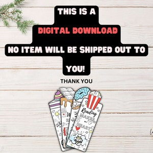 Printable Coloring Bookmarks, Sweet Dessert Coloring Book Marks, Kids ...
