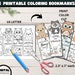 Woodland Animals Coloring Bookmarks Page Printable Coloring - Etsy