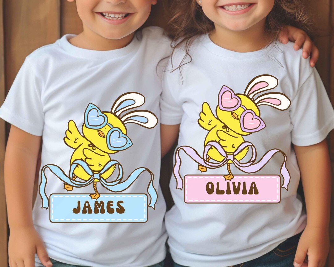 Personalized Kid Name Easter Bunny Ears Png, Kids Easter Names Png, Boy ...