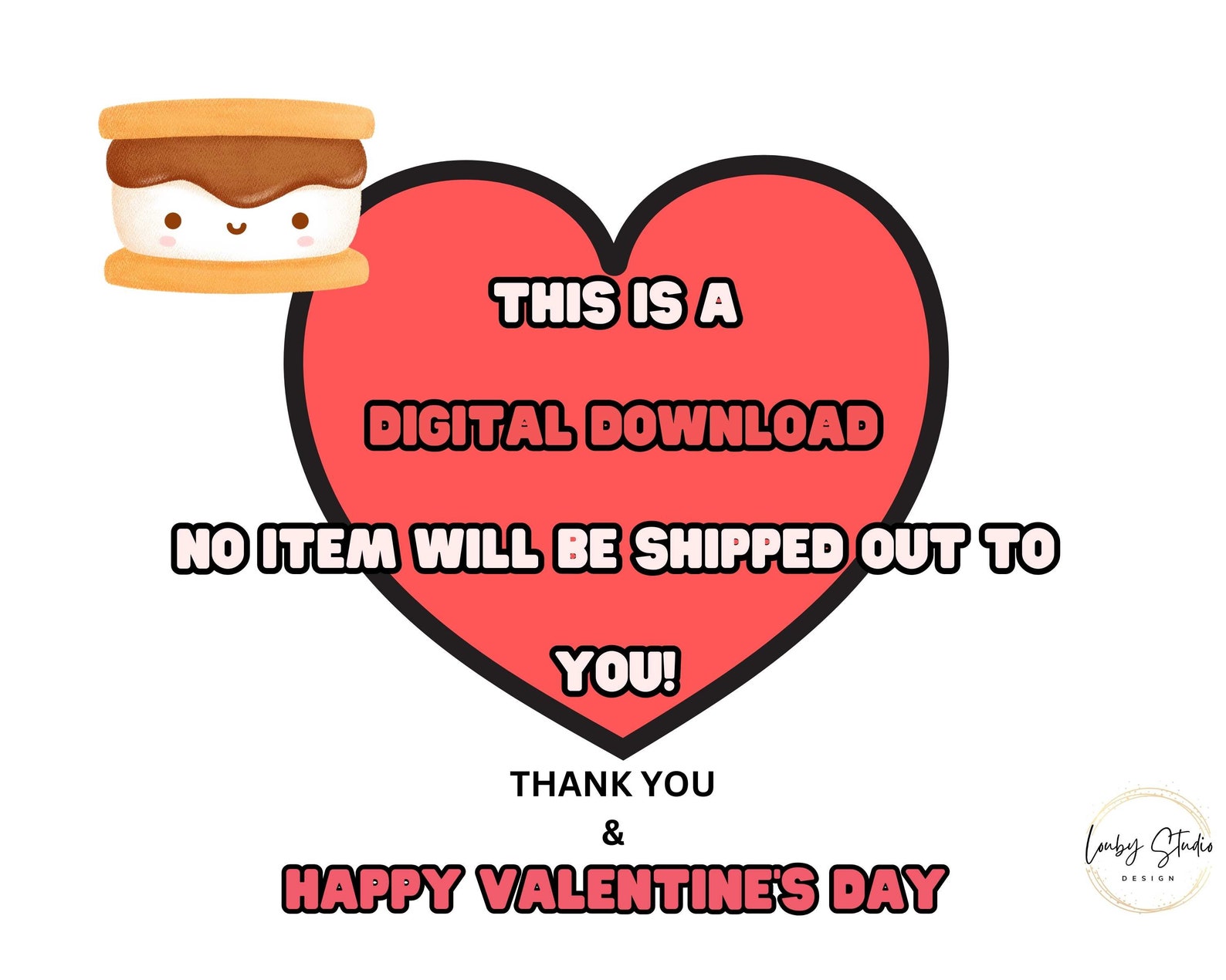 Smores Valentine Bookmarks Cards, Printable Classroom Valentine Cards ...