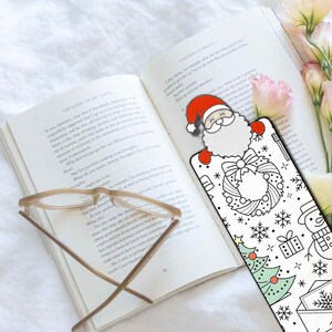 Printable Christmas Coloring Bookmarks, Kids Christmas Activity ...