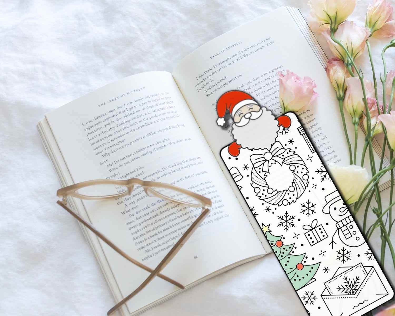 Printable Christmas Coloring Bookmarks, Kids Christmas Activity ...