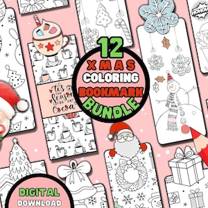 Printable Coloring Bookmarks BUNDLE, Dessert Coloring Book Marks, Kids ...