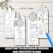 Easter Eggs Coloring Bookmarks, Printable Easter Bunny Coloring Book ...