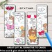 Printable Mothers Day Bear Coloring Bookmarks, Happy Mothers Day ...