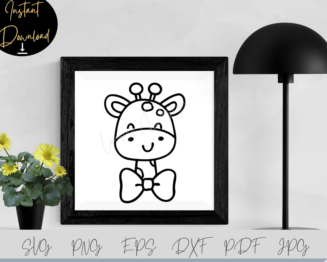 Baby Giraffe SVG Cute Giraffe Svg Cut File Cricut and - Etsy