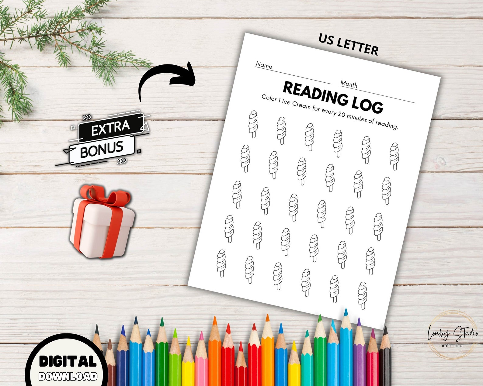 Printable Coloring Bookmarks, Ice Cream Coloring Book Marks, Kids ...