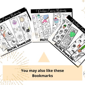 Printable Motivational Coloring Bookmark Pages, Digital Book Marks ...