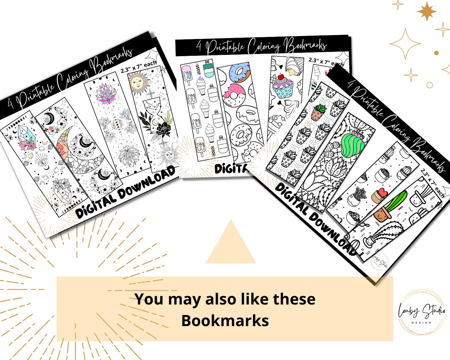 Printable Motivational Coloring Bookmark Pages, Digital Book Marks ...