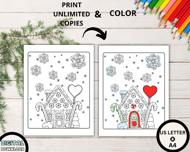 Christmas Coloring Pages, Printable Kids Christmas Activities ...