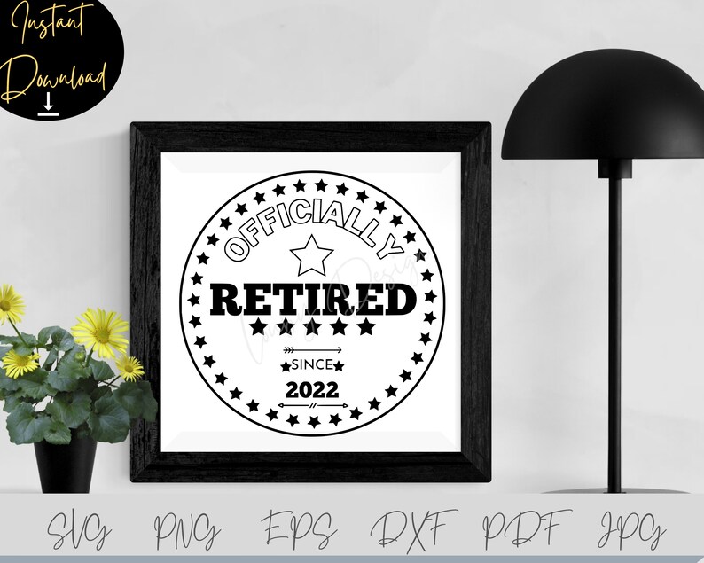 Officially Retired SVG, Retirement Svg, Cricut, Silhouette, Retirement ...