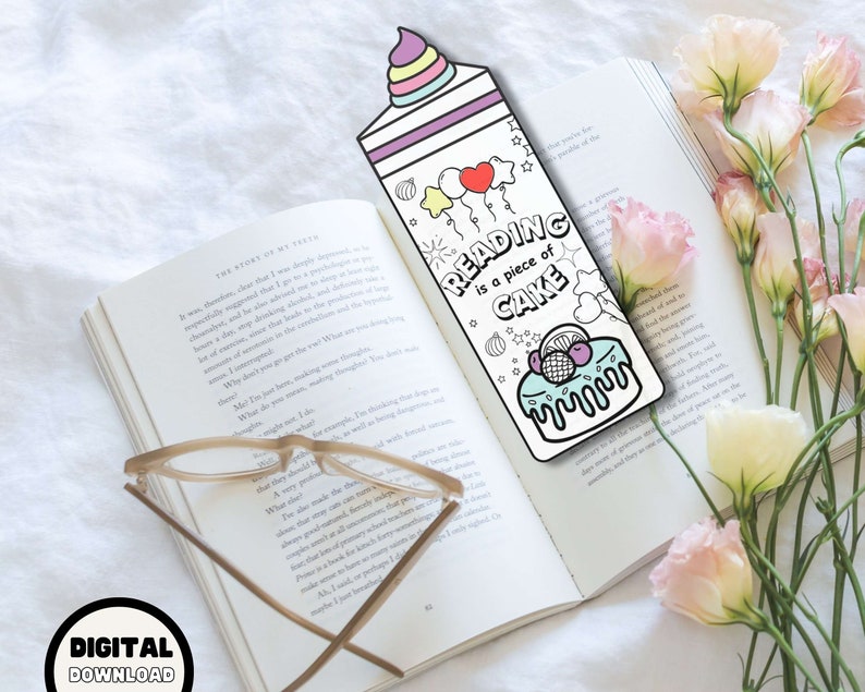 Printable Coloring Bookmarks, Sweet Dessert Coloring Book Marks, Kids ...