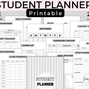 Student Planner Printable, Academic Planner Printable, College Student ...